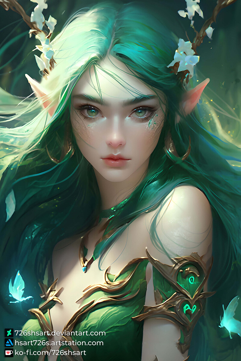 ArtStation - (24) The Wardens of The Forest - Complete set (Images + Prompts) | Artworks