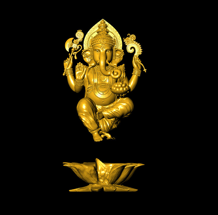 Artstation 3d Ganesha File3 3d Ganpati Ganesh Cad File Ganesha