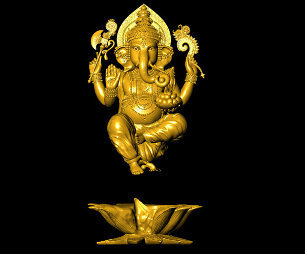 ArtStation - 3d ganesha file3 | 3d ganpati | ganesh cad file | ganesha ...