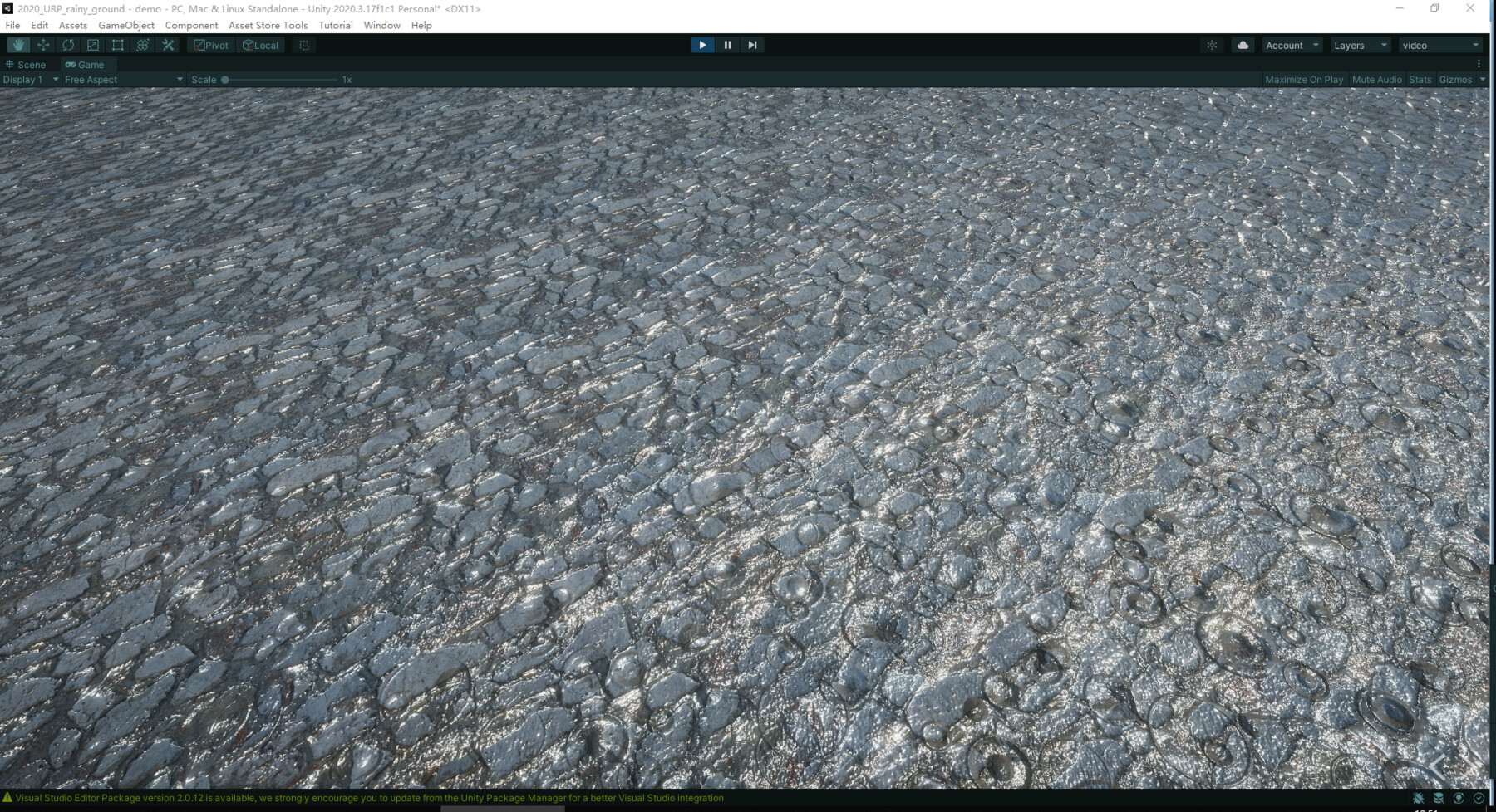 ArtStation - Unity VFX - Rainy Ground | Game Assets