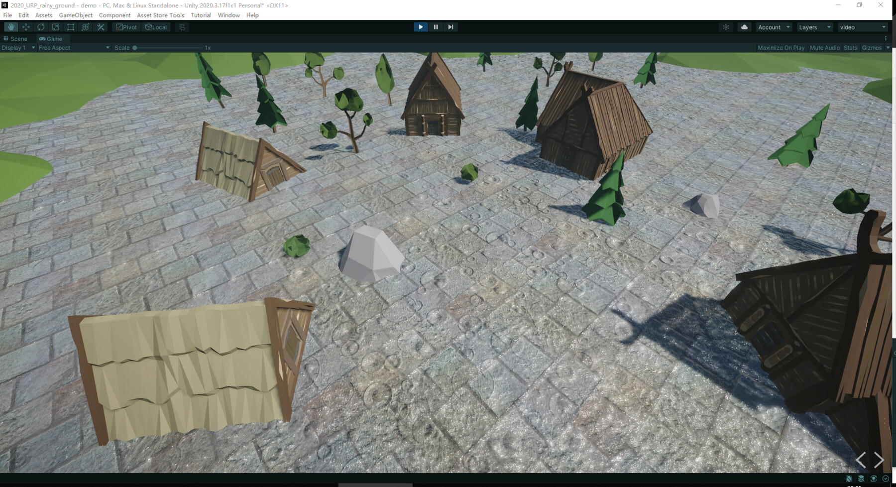 ArtStation - Unity VFX - Rainy Ground | Game Assets