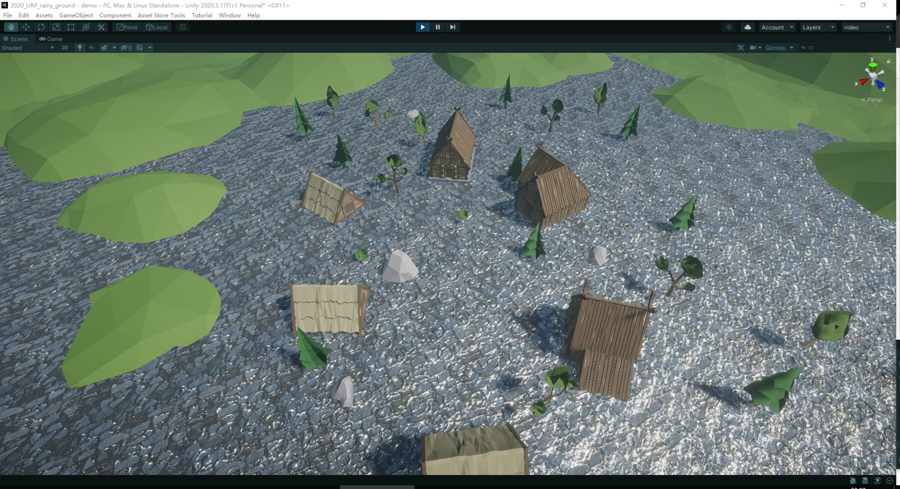ArtStation - Unity VFX - Rainy Ground | Game Assets