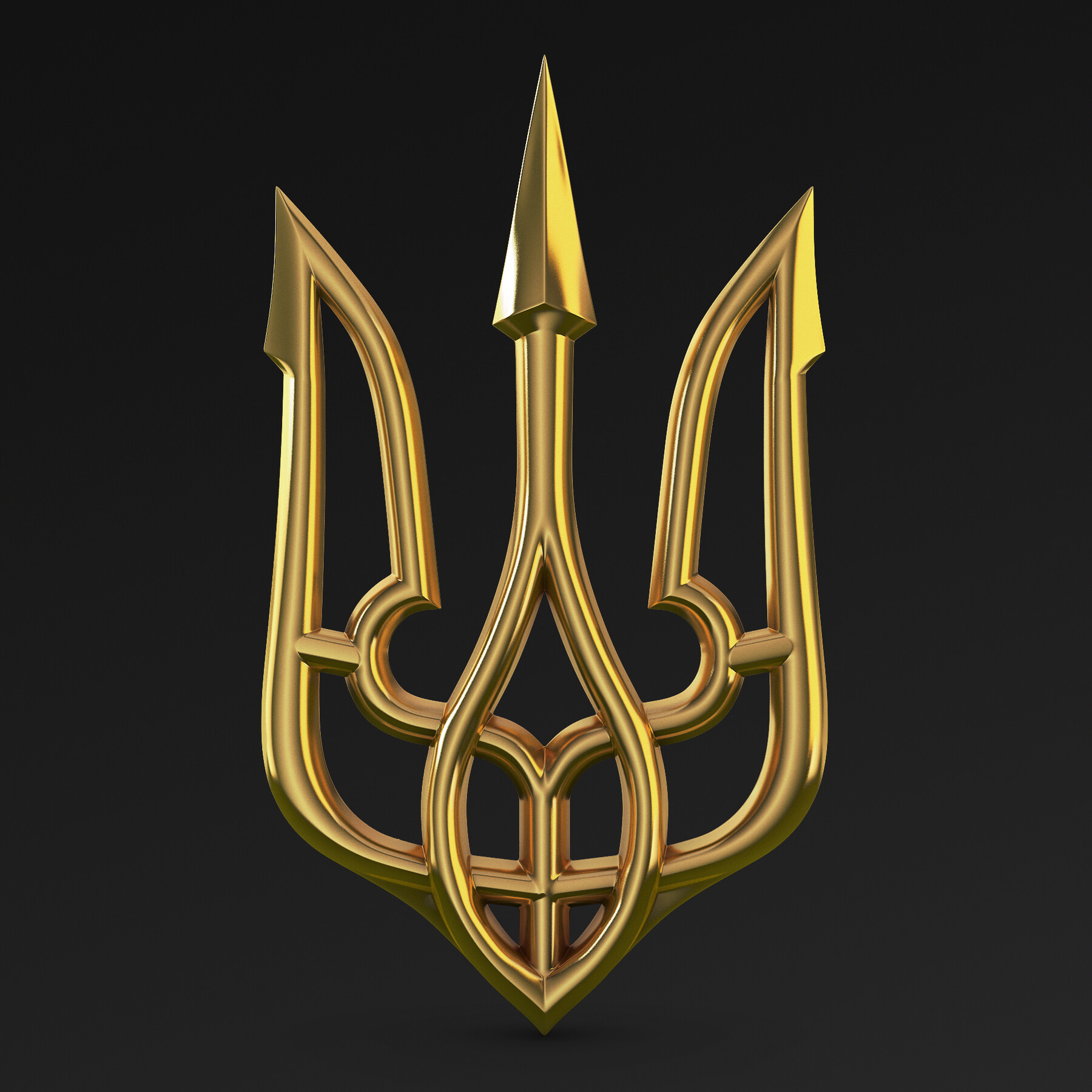 ArtStation - Stylized Ukrainian Tryzub M 2 | Resources