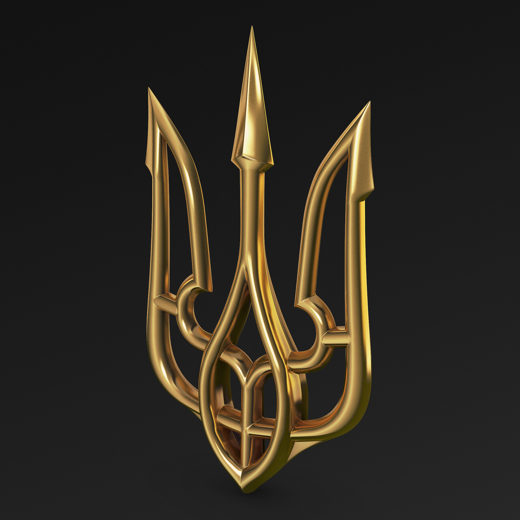 ArtStation - Stylized Ukrainian Tryzub M 2 | Resources