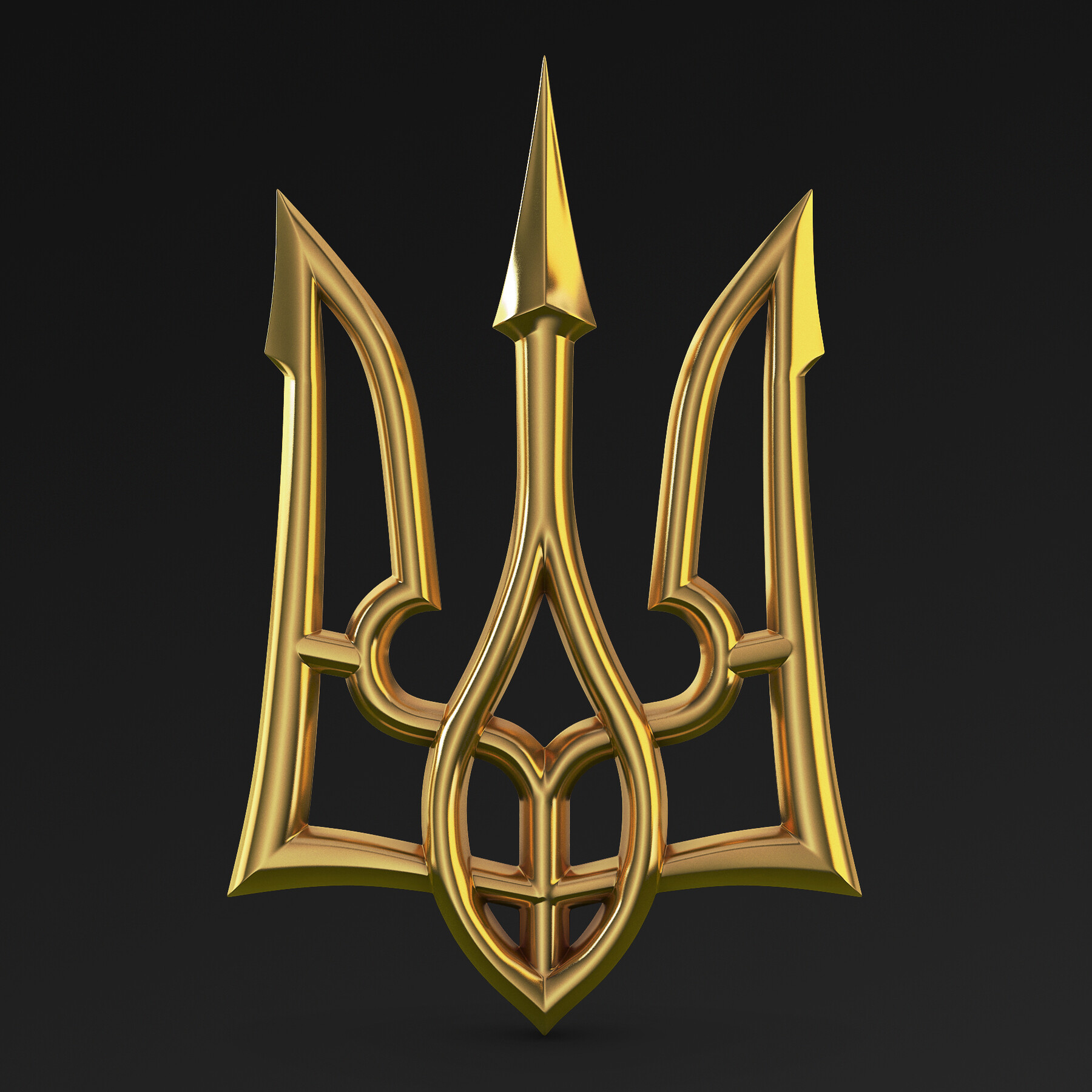 ArtStation - Stylized Ukrainian Tryzub M 3 | Resources