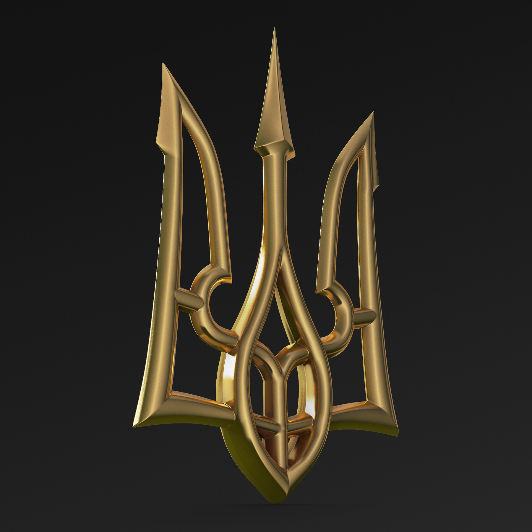 ArtStation - Stylized Ukrainian Tryzub M 3 | Resources