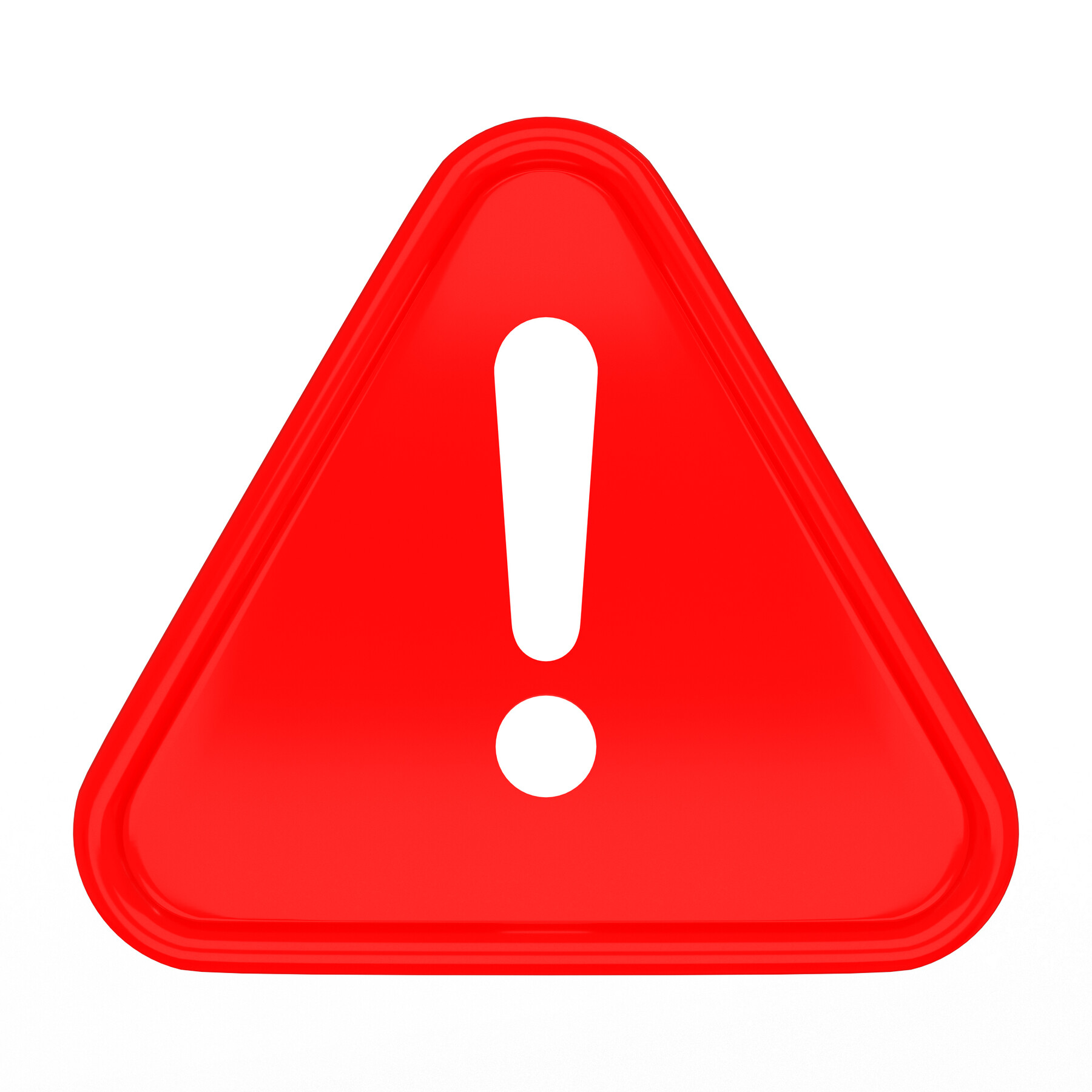 ArtStation - Red Warning Attention Sign | Resources