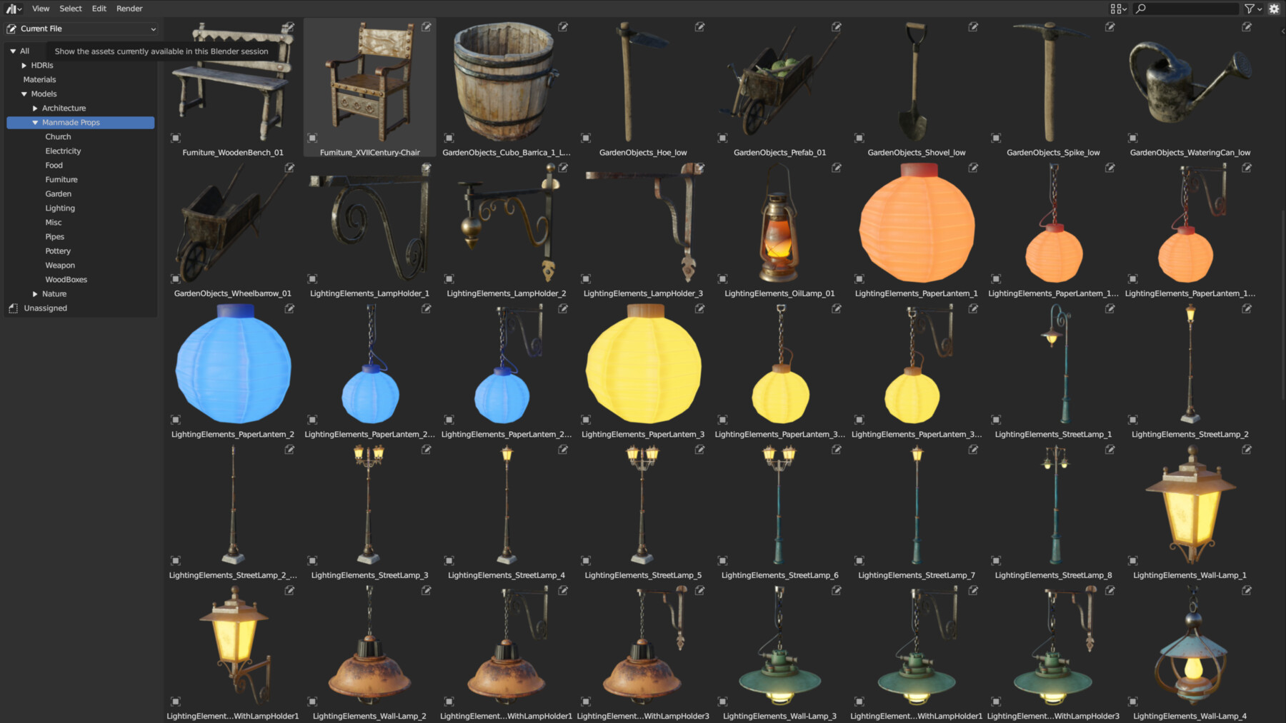 ArtStation - Old Village 3d Asset Library for Blender | Resources