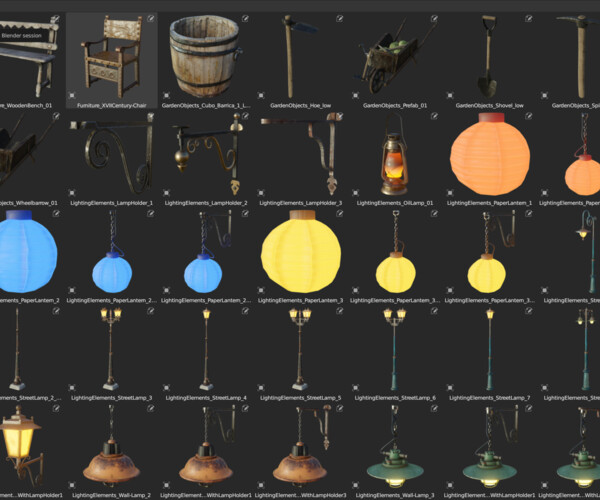 ArtStation - Old Village 3d Asset Library for Blender | Resources