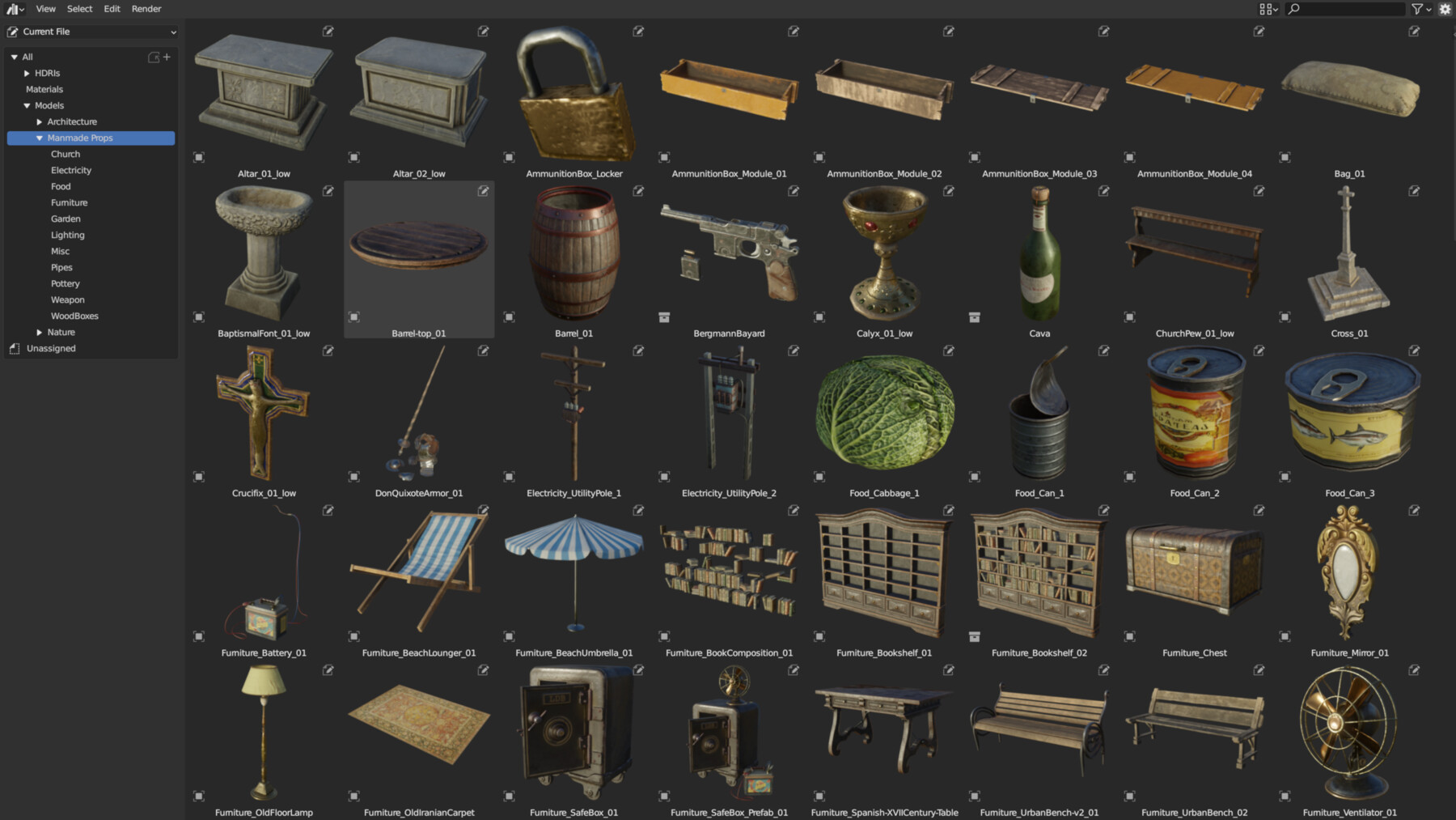 ArtStation - Old Village 3d Asset Library for Blender | Resources