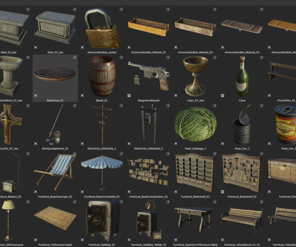 ArtStation - Old Village 3d Asset Library for Blender | Resources