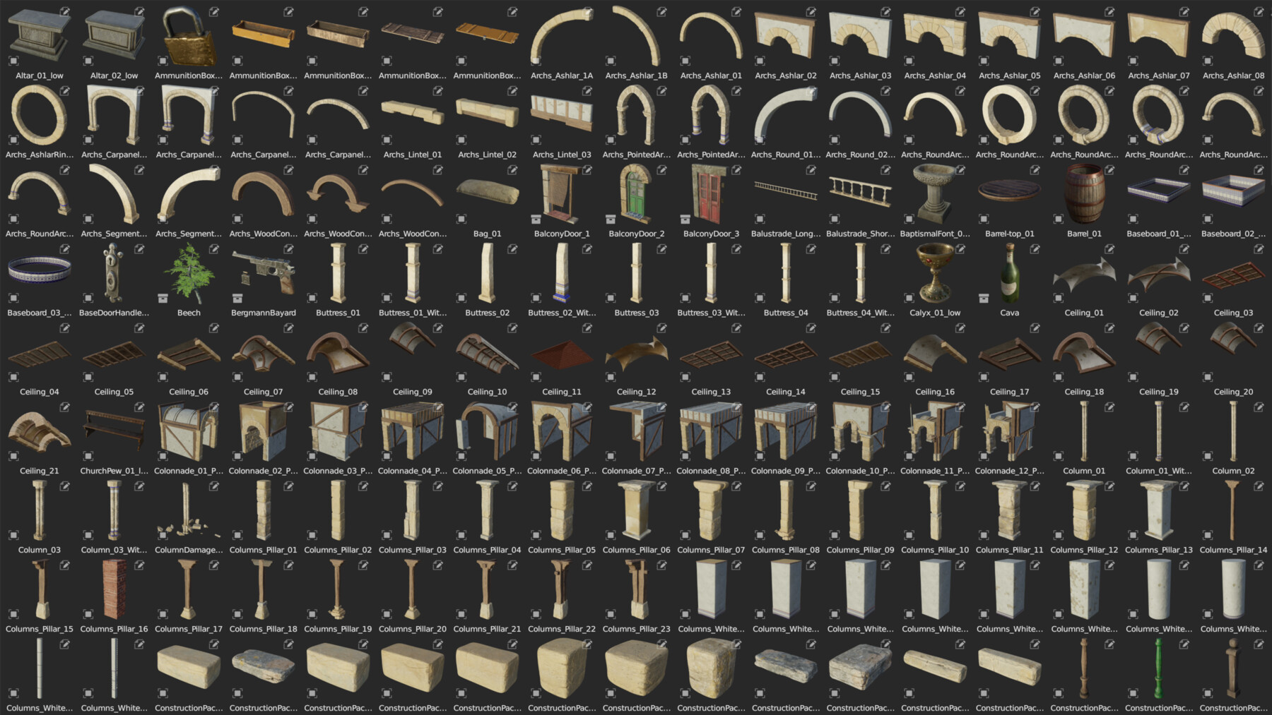 ArtStation - Old Village 3d Asset Library for Blender | Resources