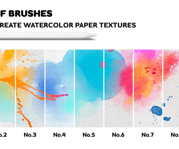 ArtStation - Procreate Paper Brushes | 50 Paper Texture Brushes for ...