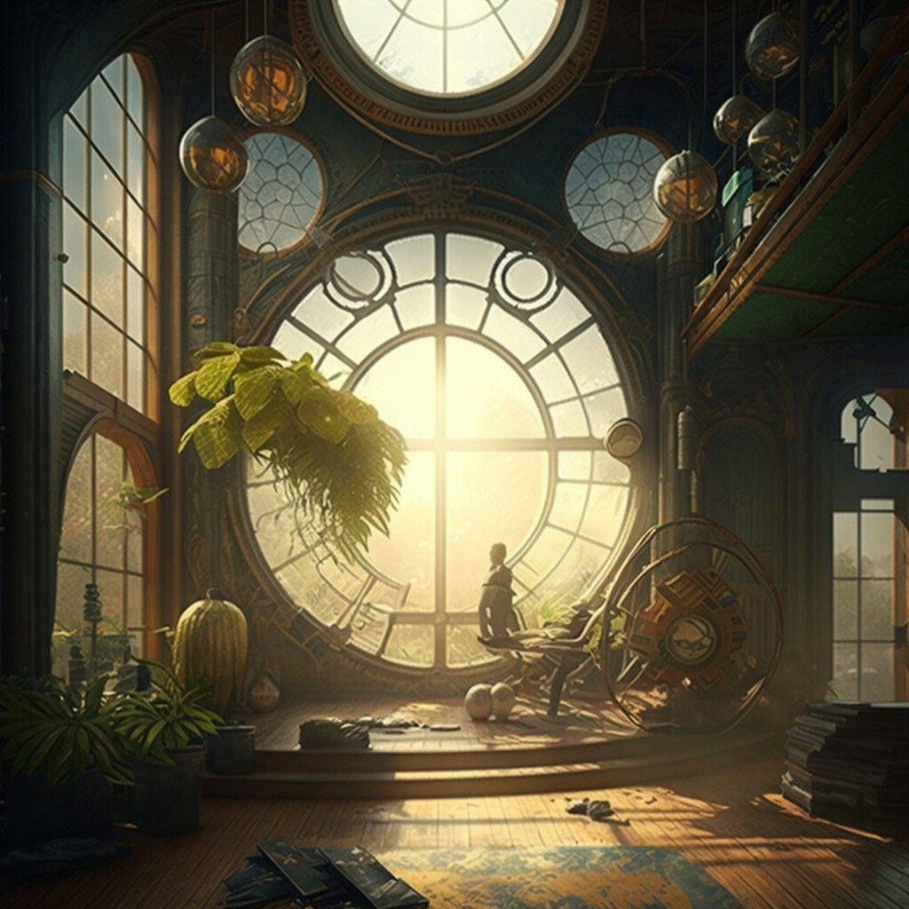 ArtStation - Solarpunk bathroom interriors | Artworks