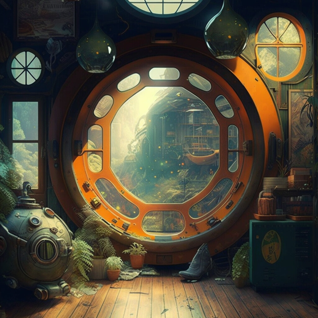 ArtStation - Solarpunk bathroom interriors | Artworks