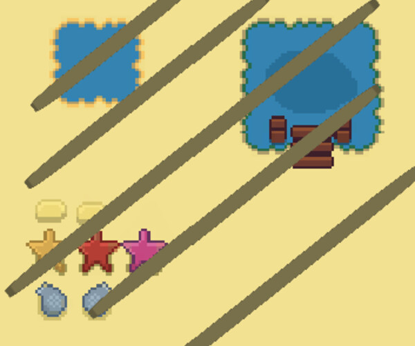 ArtStation - Nature Tiles - Beach Theme | Game Assets