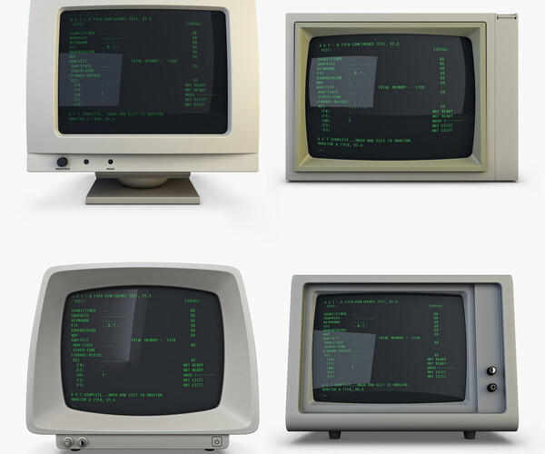 ArtStation - Retro Monitor Collection volume 1 | Resources