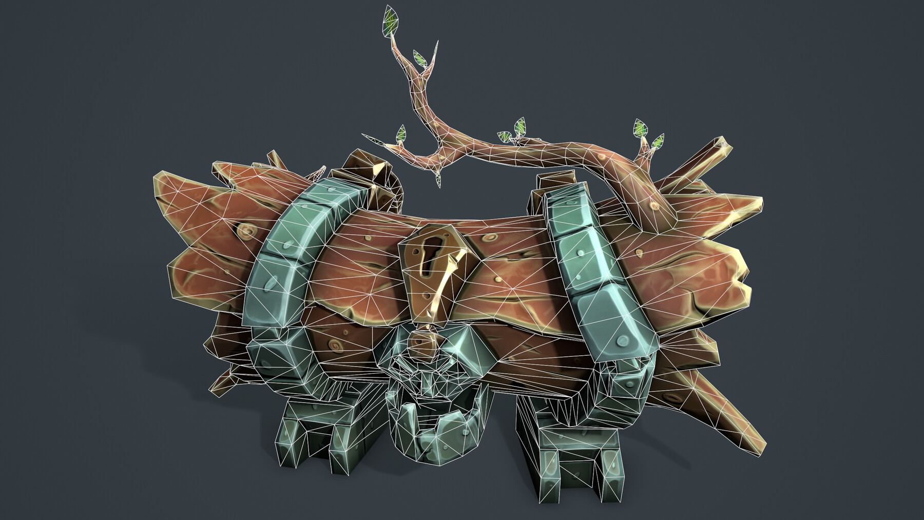 ArtStation - Log chest | Game Assets