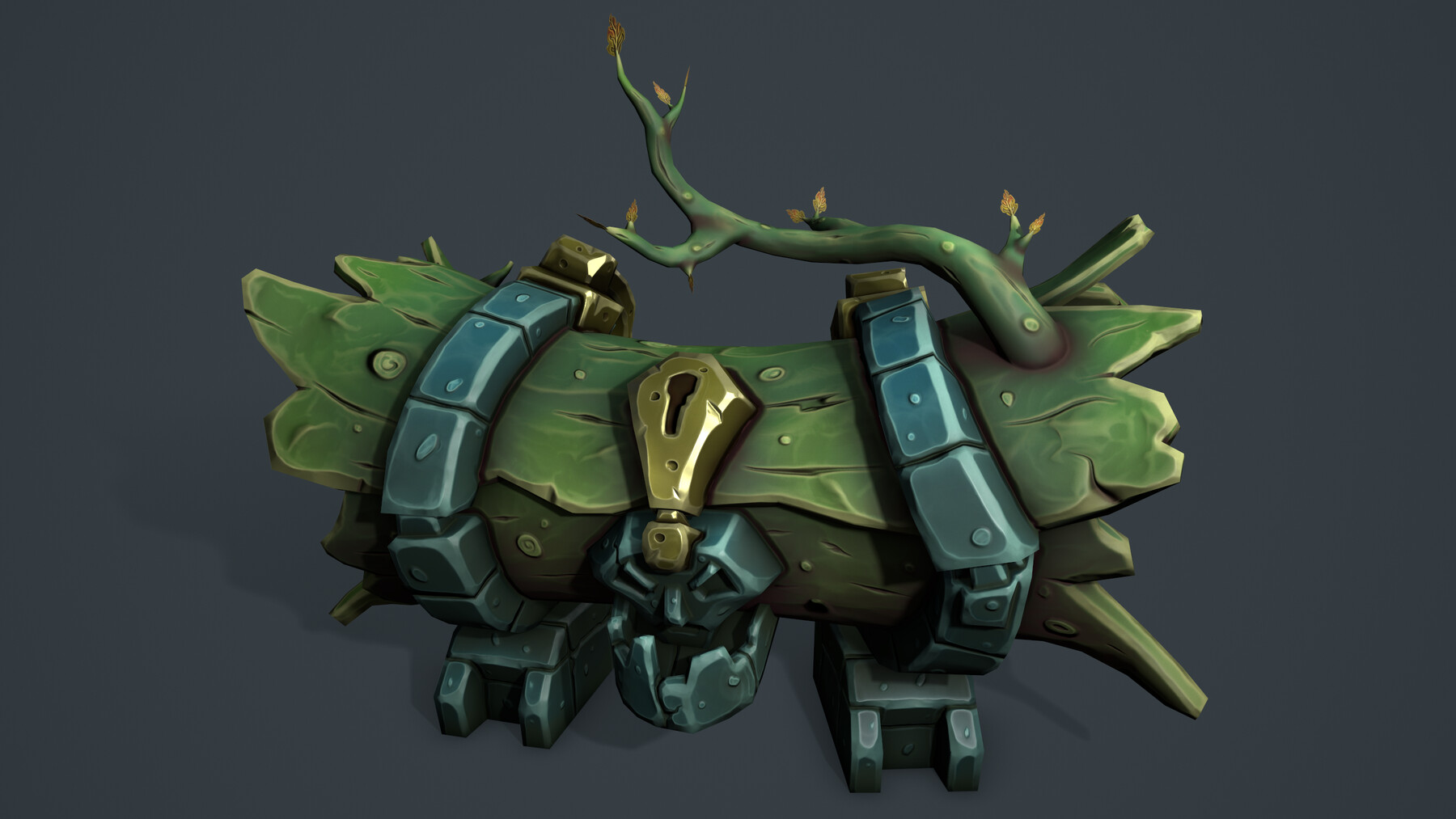 ArtStation - Log chest | Game Assets