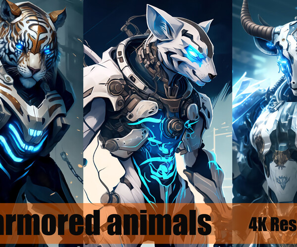 ArtStation - 12 armored animals | Artworks