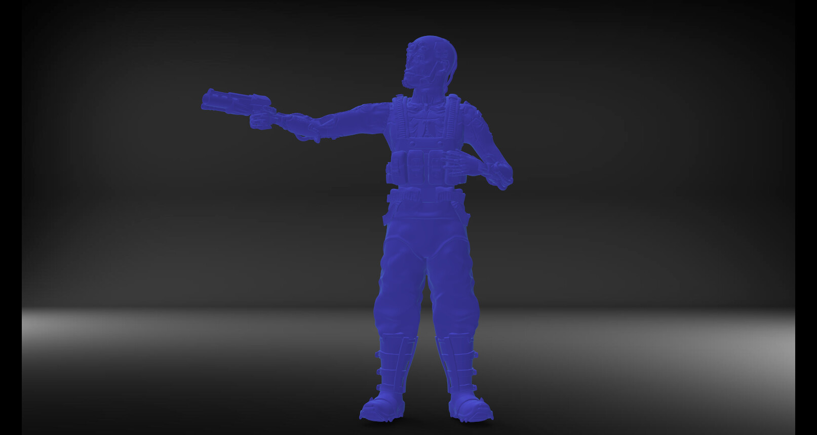 ArtStation - DUM DUM WITH GUN (split print model obj and STL CYBERPUNK2077) | Resources