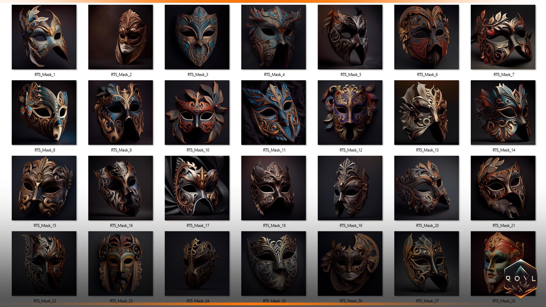 ArtStation - 323 Ornamental Mask reference Modeling /Designing Vol 01 ...
