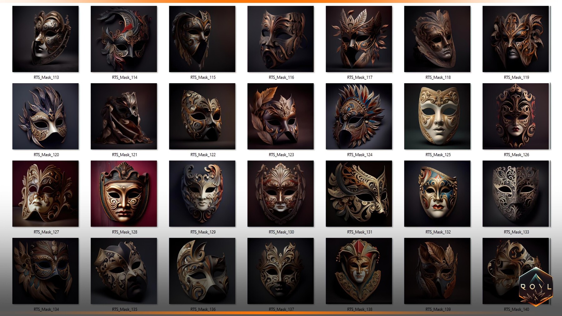 ArtStation - 323 Ornamental Mask reference Modeling /Designing Vol 01 ...