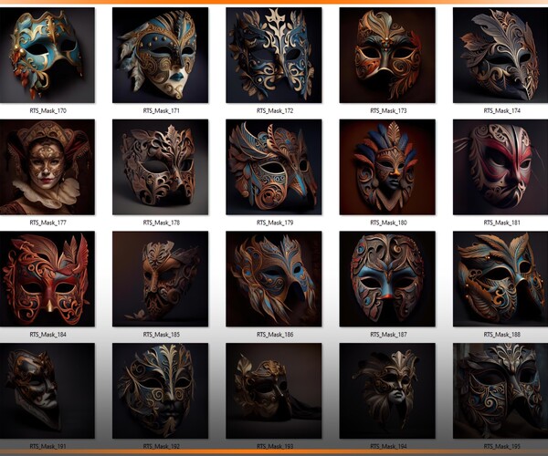 ArtStation - 323 Ornamental Mask reference Modeling /Designing Vol 01 ...