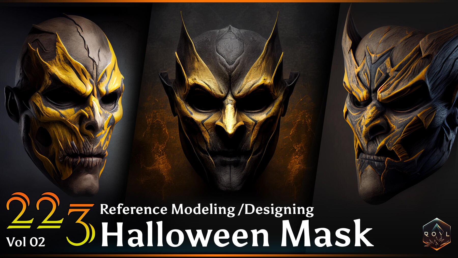 ArtStation - 223 Halloween Mask reference Modeling /Designing Vol 02 ...