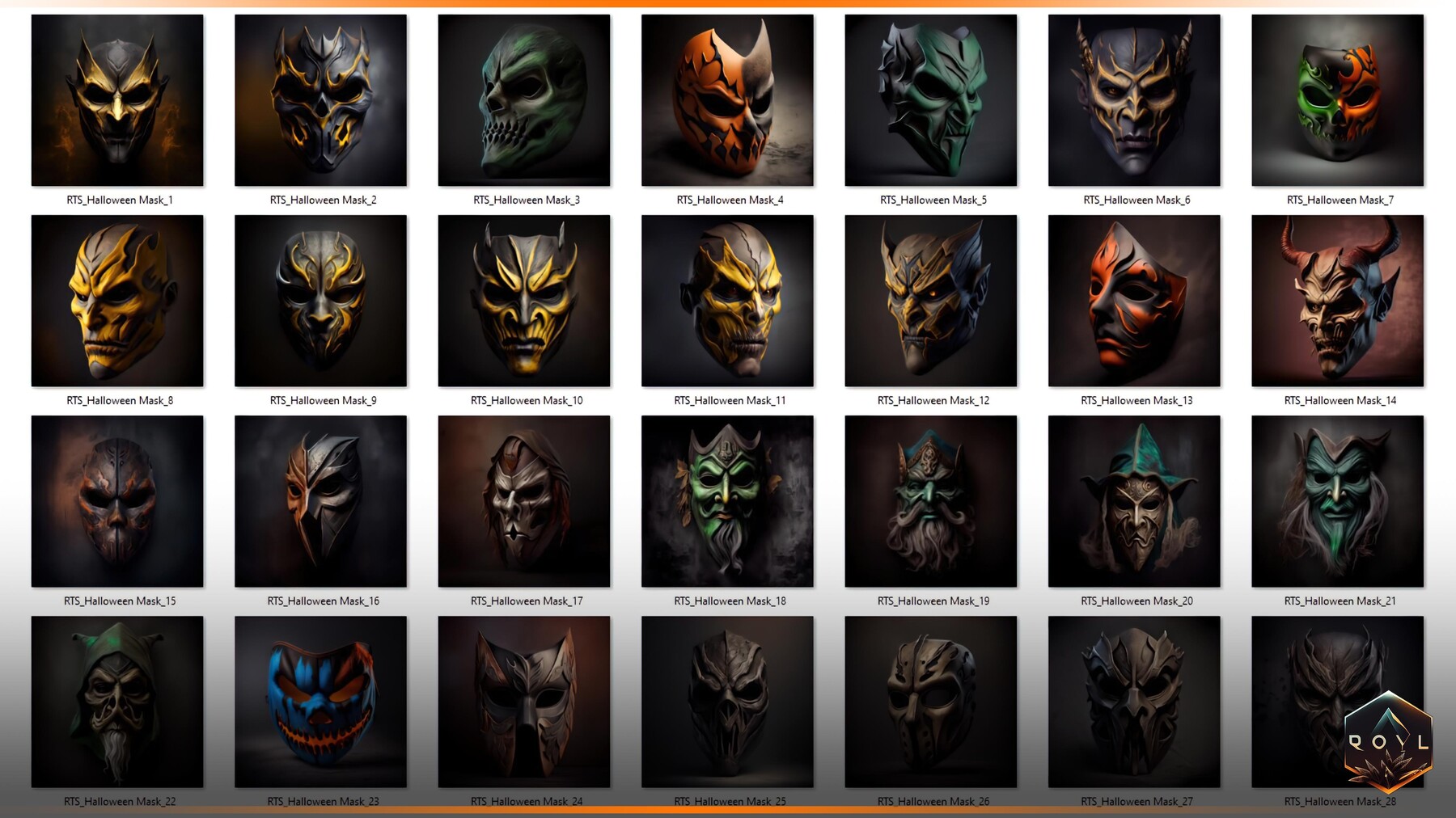 ArtStation - 223 Halloween Mask reference Modeling /Designing Vol 02 ...