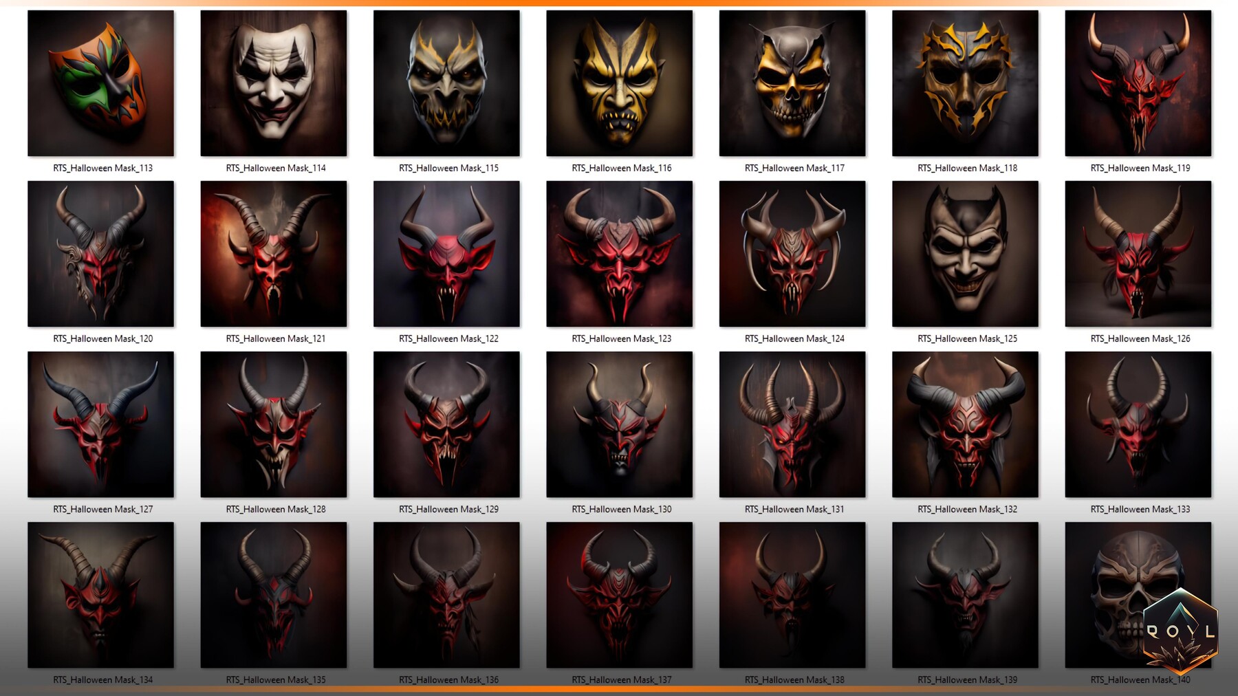 ArtStation - 223 Halloween Mask reference Modeling /Designing Vol 02 ...