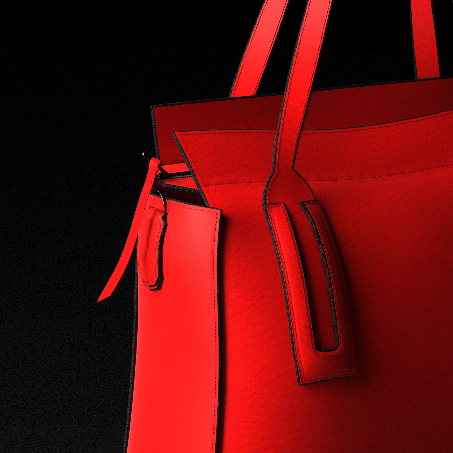 ArtStation - Red bag - OBJ | Resources