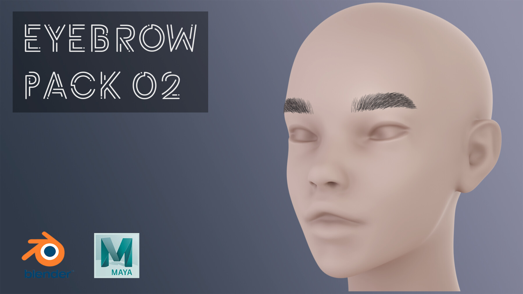 ArtStation - Eyebrow Pack 02 | Game Assets
