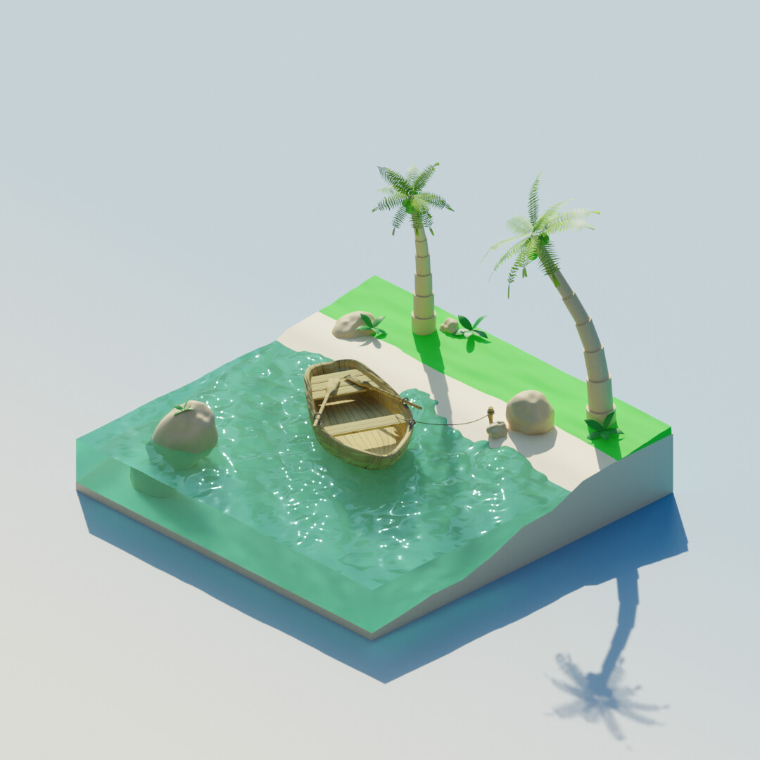 ArtStation - Beach (3D model) | Resources