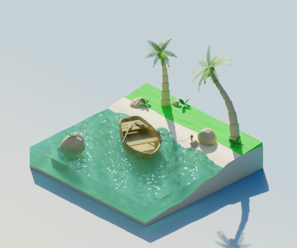 ArtStation - Beach (3D model) | Resources
