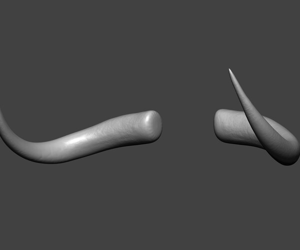 ArtStation - 8 IMM Creature horns set (OBJ & ZTOOL FILES) | Brushes