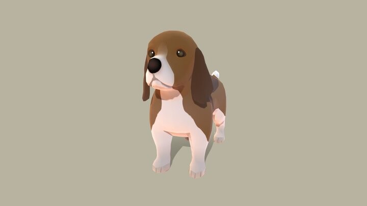 ArtStation - DOG Full Animations - Beagle | Game Assets