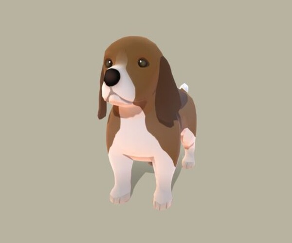 ArtStation - DOG Full Animations - Beagle | Game Assets