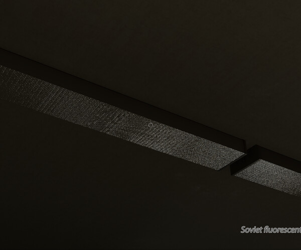 ArtStation - Soviet fluorescent lamp OKPVm-240 | Game Assets