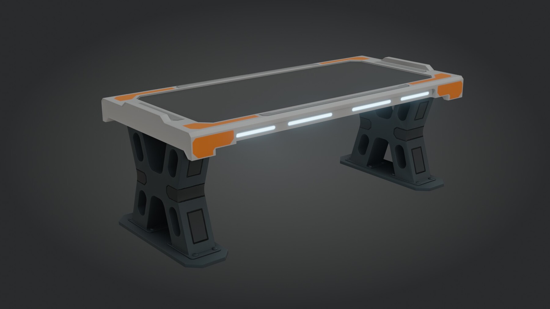 ArtStation - Sci-fi Work Bench - Low poly - PBR - Game ready | Game Assets