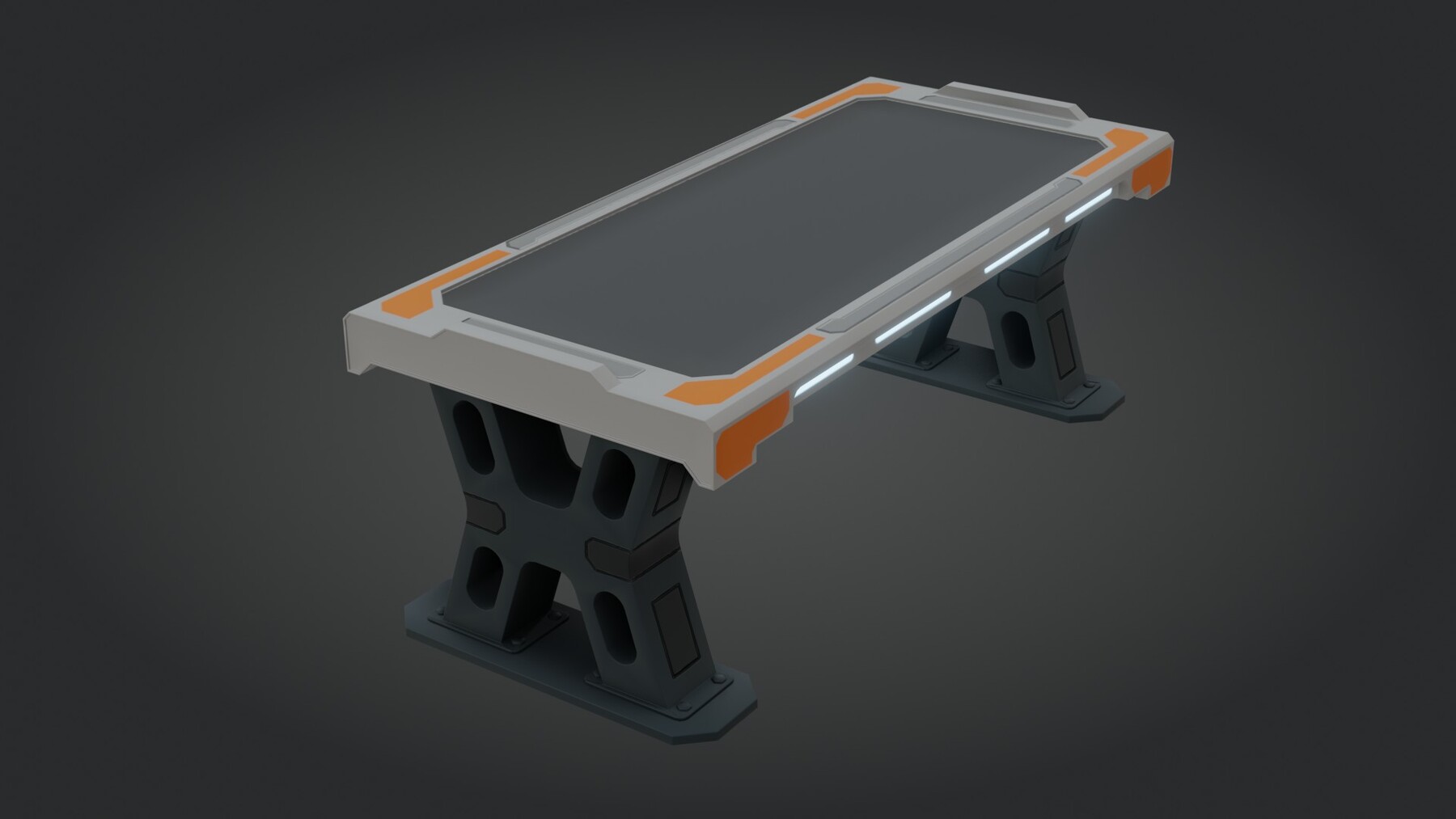 ArtStation - Sci-fi Work Bench - Low poly - PBR - Game ready | Game Assets