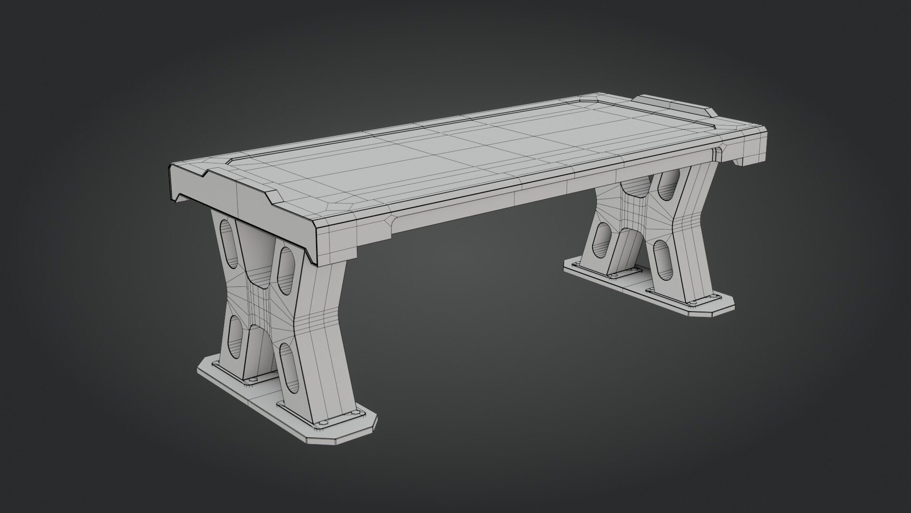 ArtStation - Sci-fi Work Bench - Low poly - PBR - Game ready | Game Assets