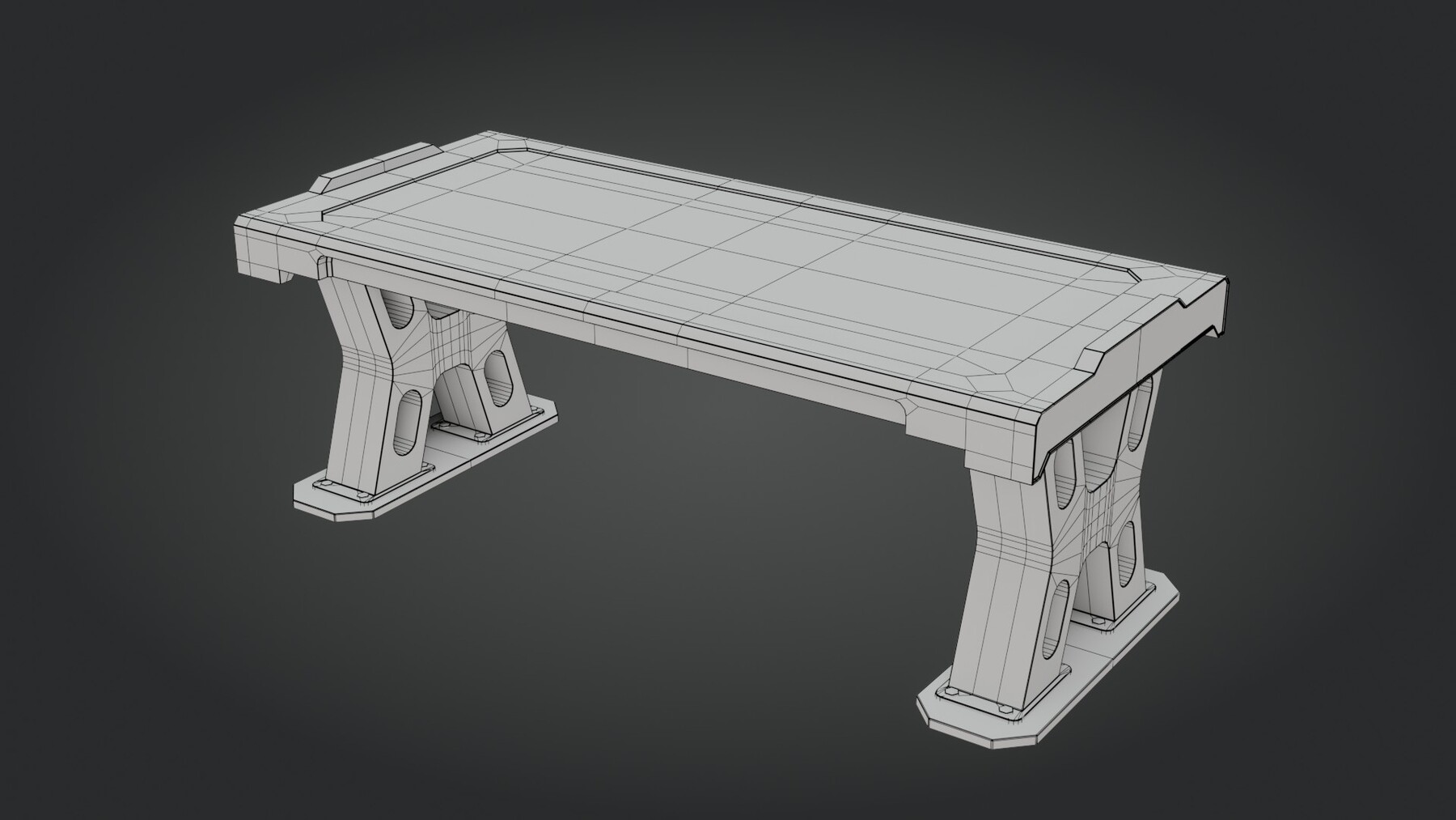 ArtStation - Sci-fi Work Bench - Low poly - PBR - Game ready | Game Assets