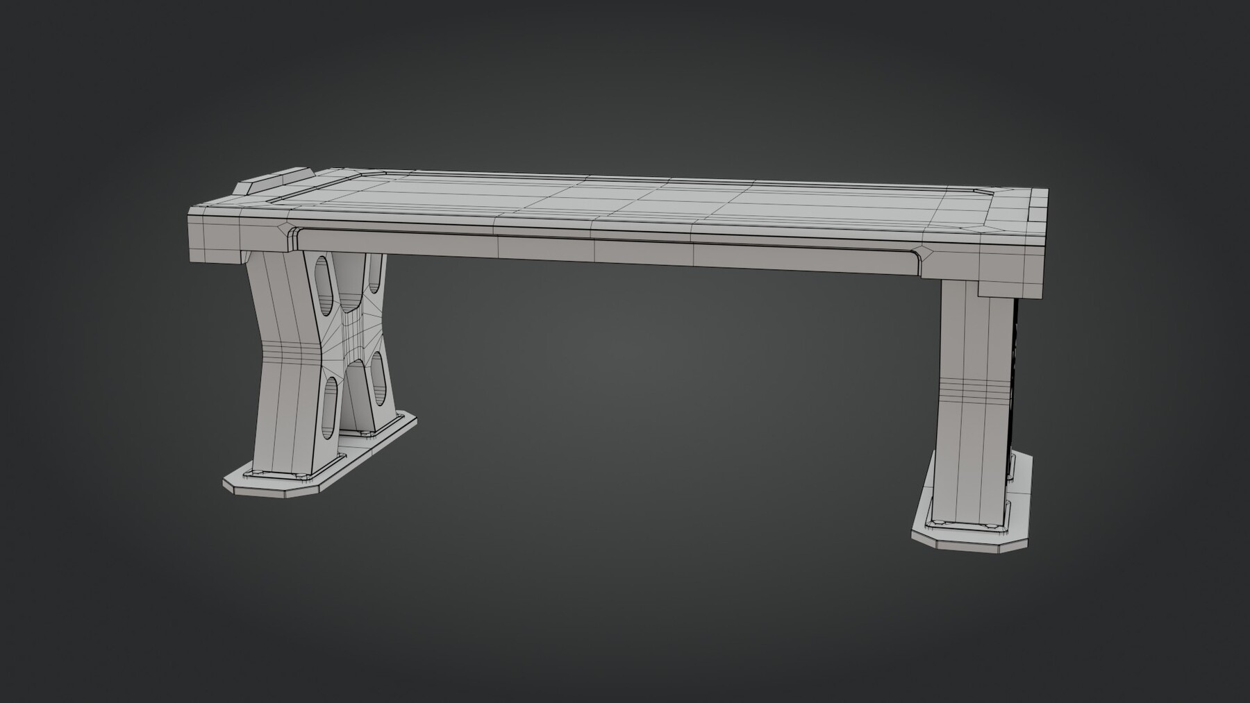 ArtStation - Sci-fi Work Bench - Low poly - PBR - Game ready | Game Assets