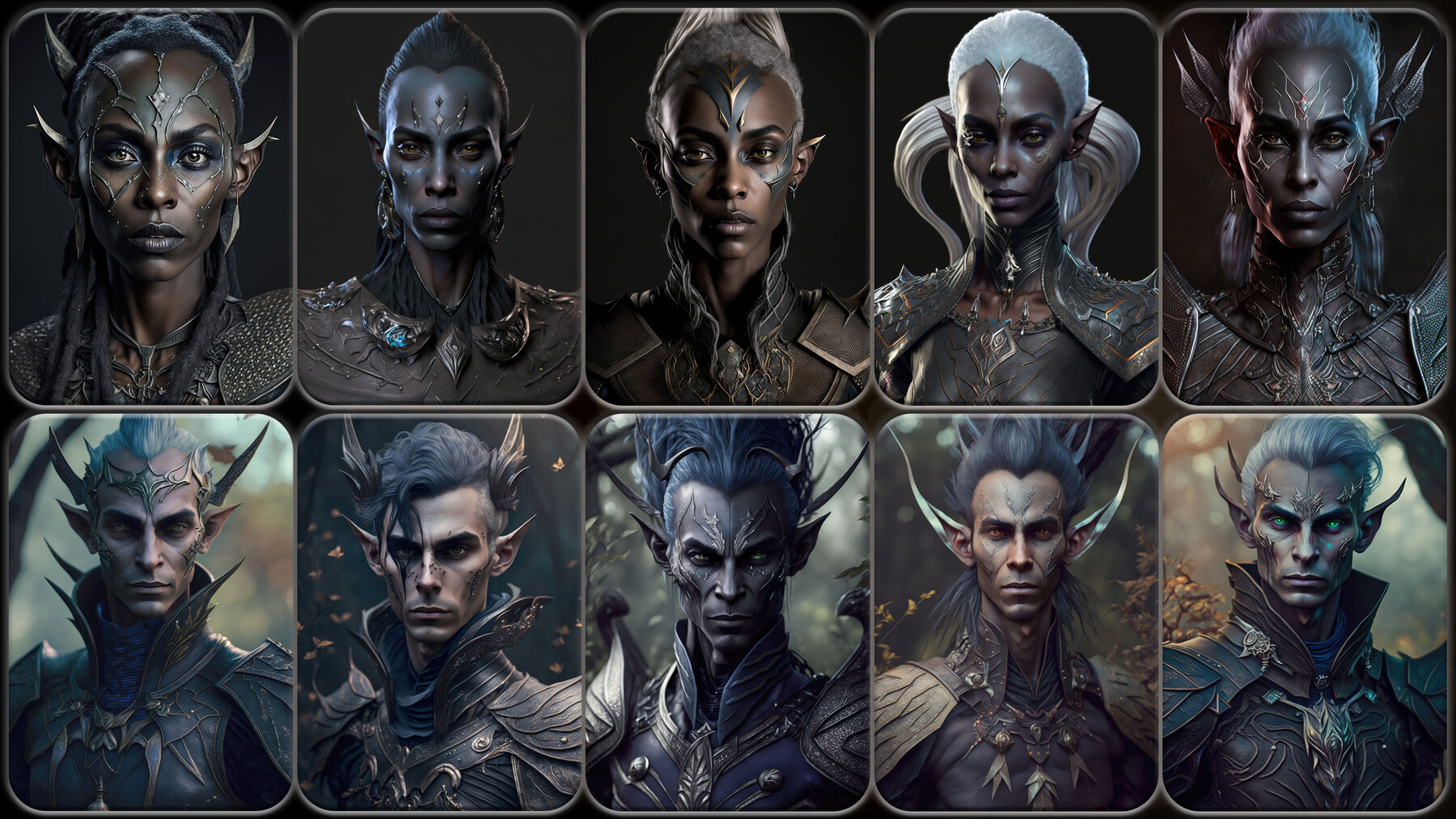 ArtStation - 100 Realistic Dark Elf Reference Pack | 8K | v.2 | Artworks