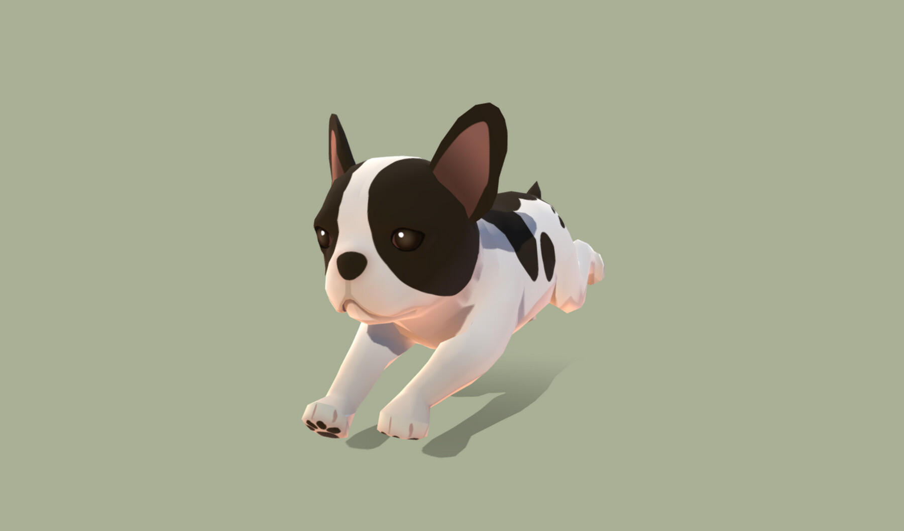 ArtStation - DOG Full Animations - Boston Terrier | Game Assets