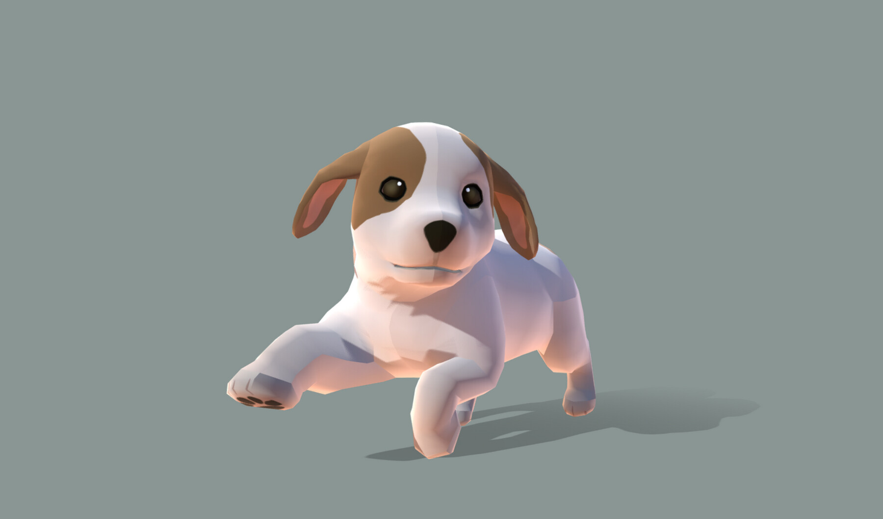 ArtStation - DOG Full Animations - Brittany Spaniel | Game Assets