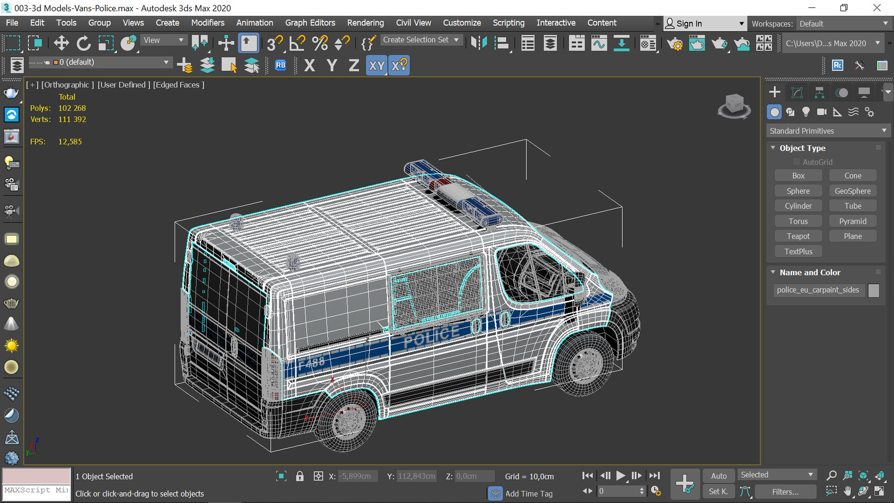 ArtStation - police van | Game Assets