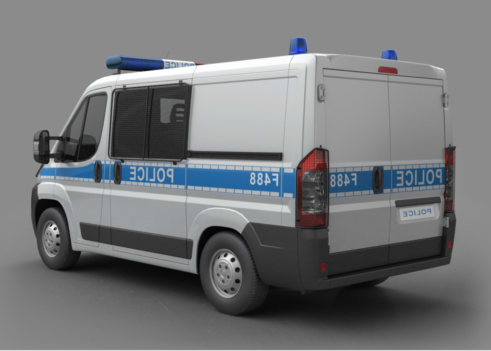 ArtStation - police van | Game Assets