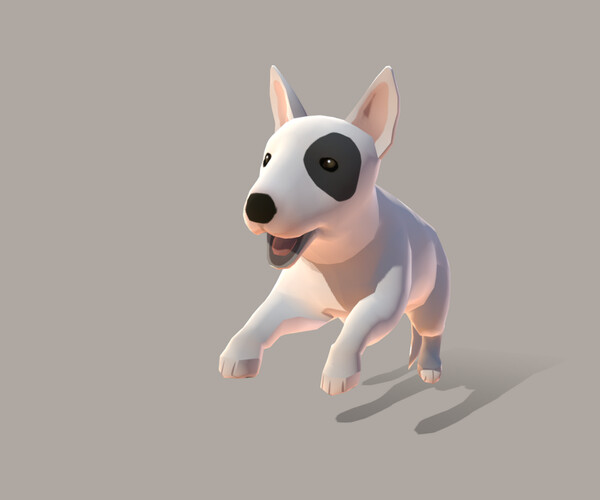 ArtStation - DOG Full Animations - Bull Terrier | Game Assets